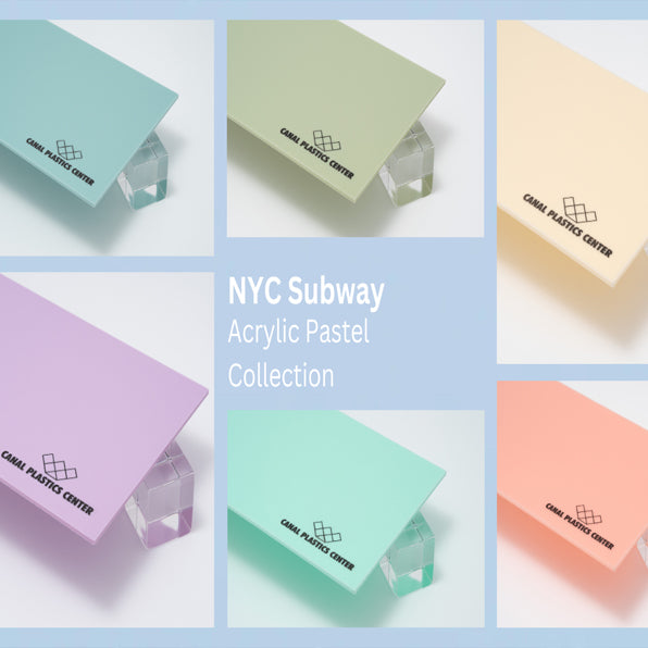 NYC Subway Pastel Acrylic Sheets | 18 Colors | Canal Plastics Center