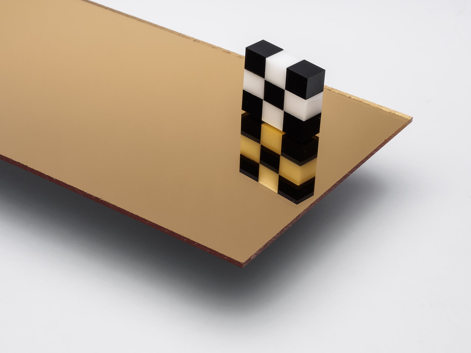 Gold Mirror Acrylic Plexiglass Sheet | Canal Plastics Center