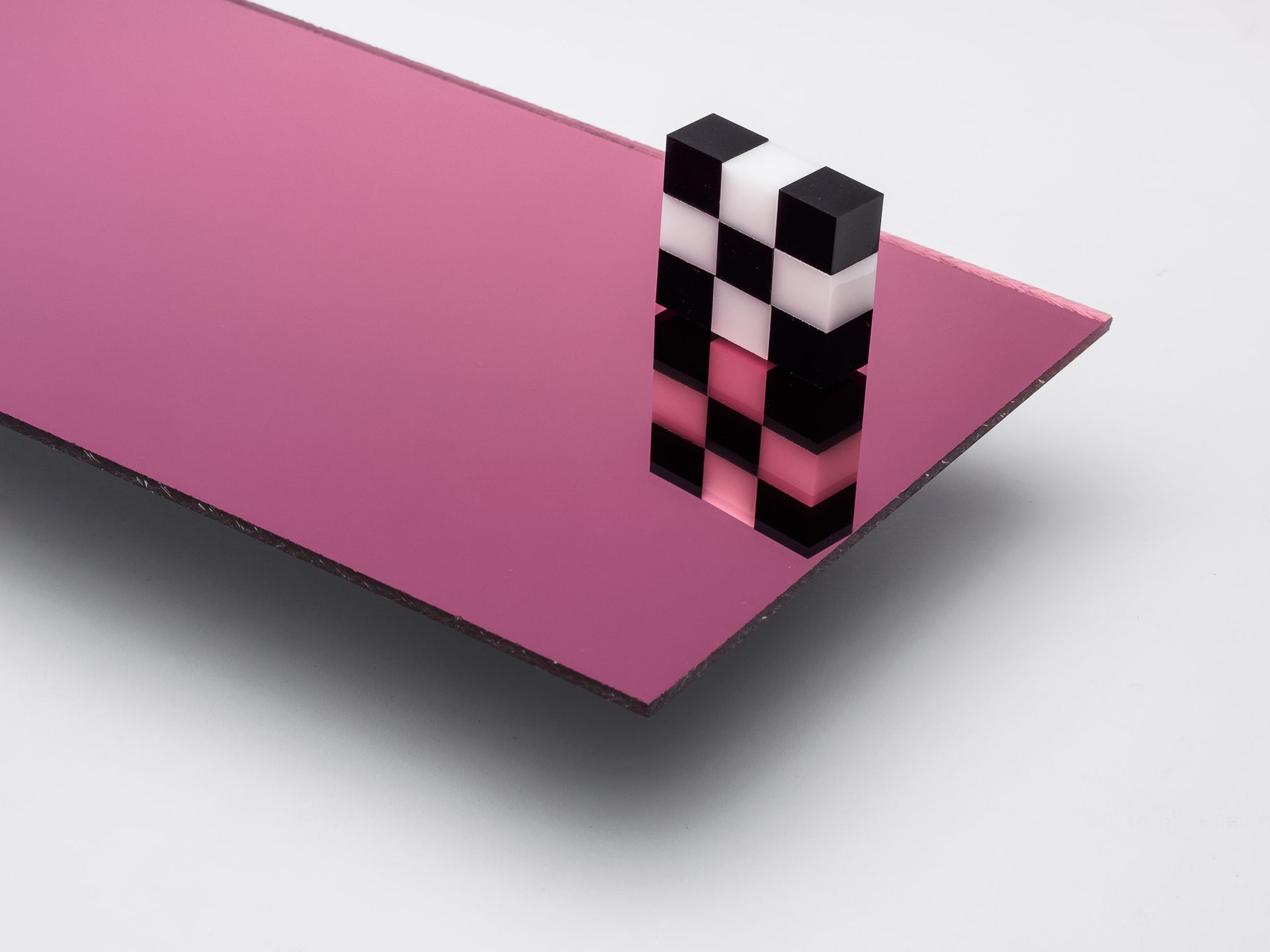Pink Mirror Acrylic Plexiglass Sheet | Canal Plastics Center