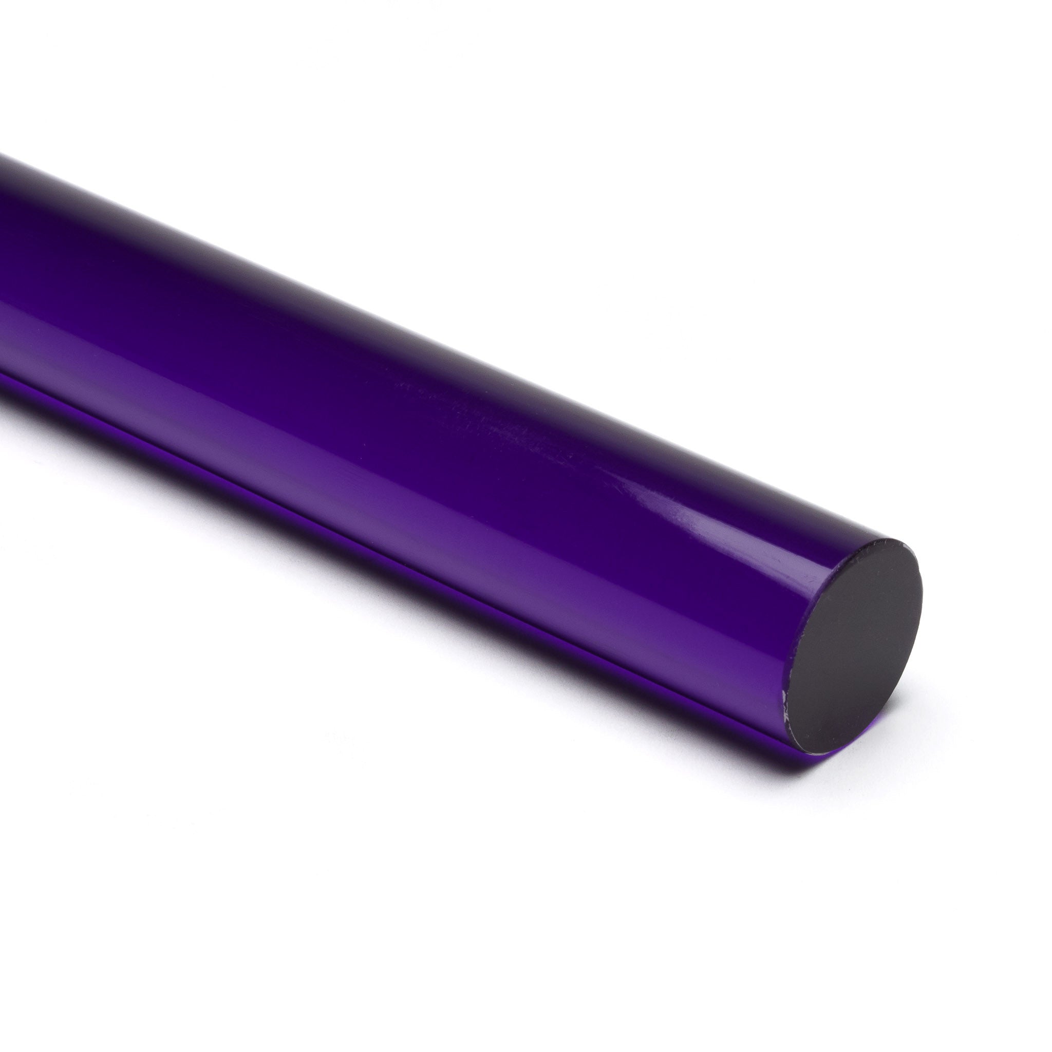 Purple Transparent Acrylic Round Rod | Canal Plastics Center