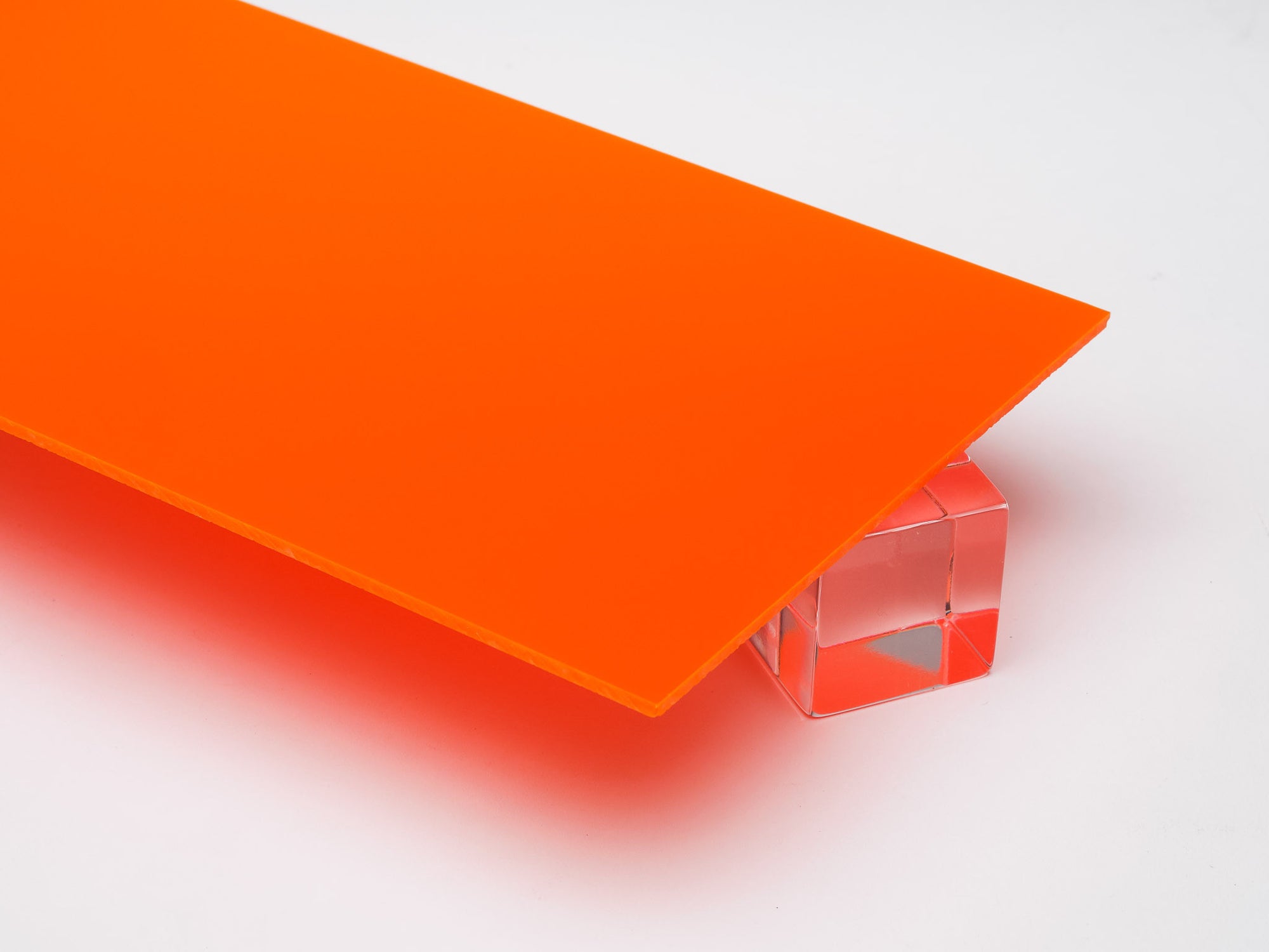 Orange Opaque Acrylic Plexiglass Sheet | Canal Plastics Center