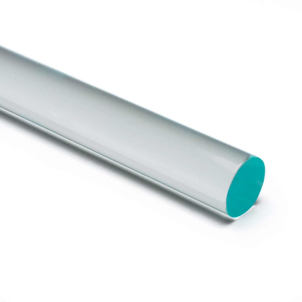 Green Edge Acrylic Round Rod | Canal Plastics Center