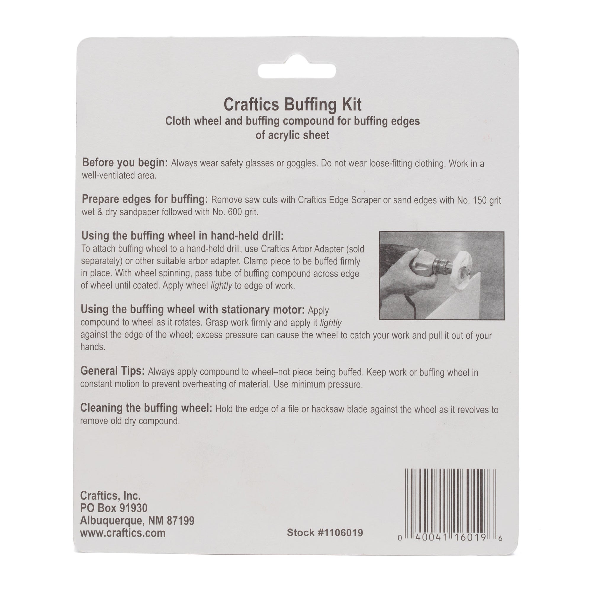 Craftics Buffing Kit | Canal Plastics Center
