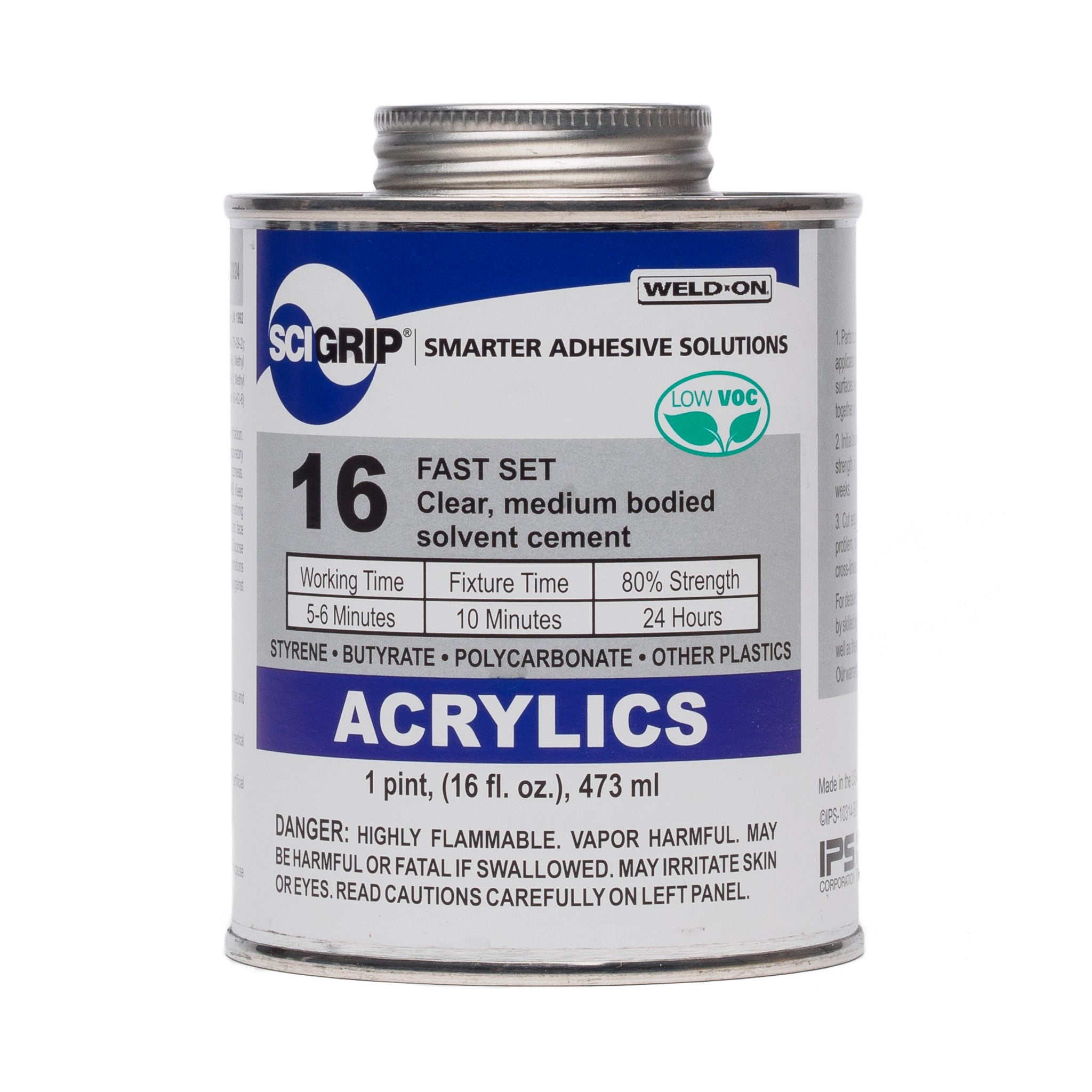 IPS Sci-Grip 16 Acrylic Solvent Cement | Canal Plastics Center
