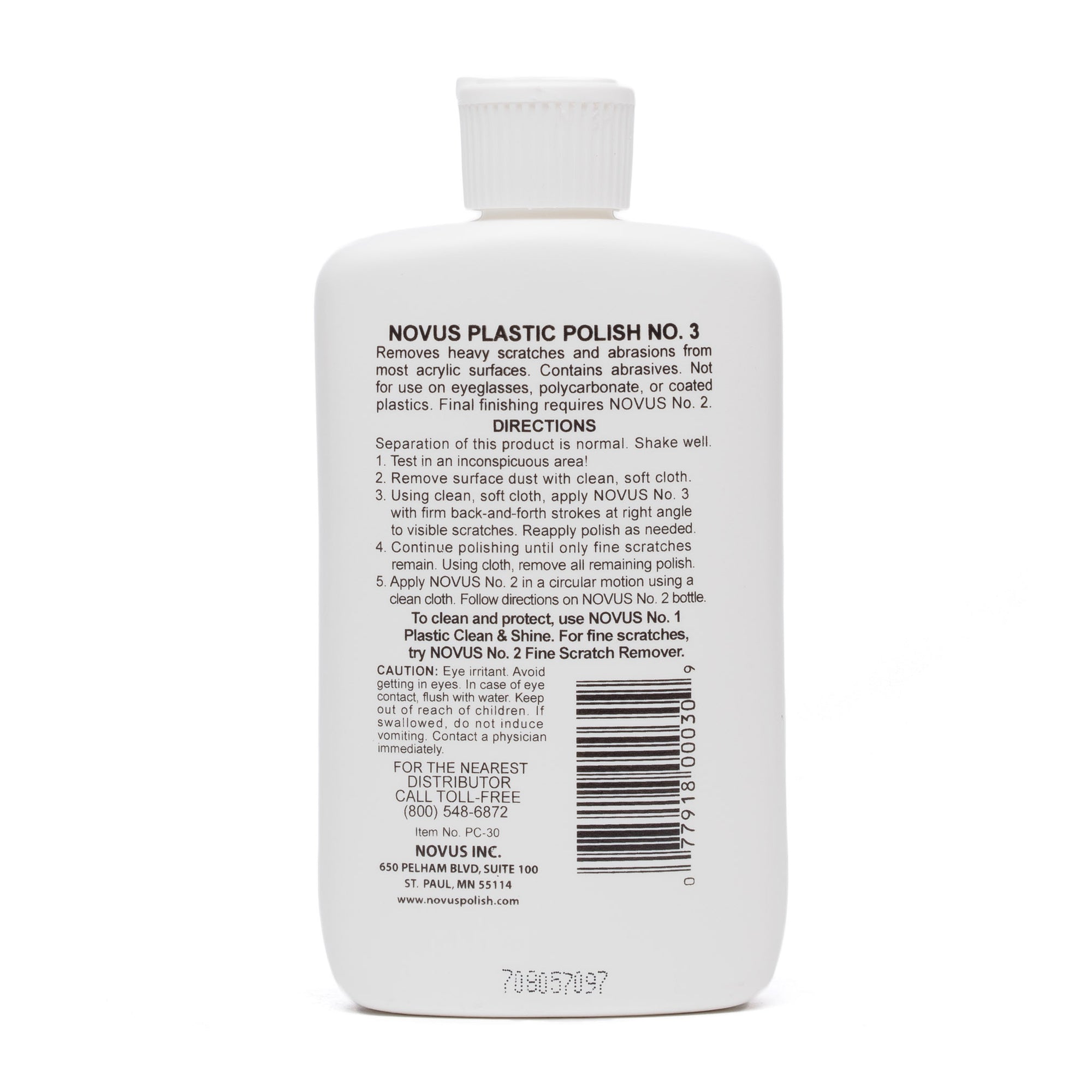 Novus 3 Heavy Scratch Remover | Canal Plastics Center