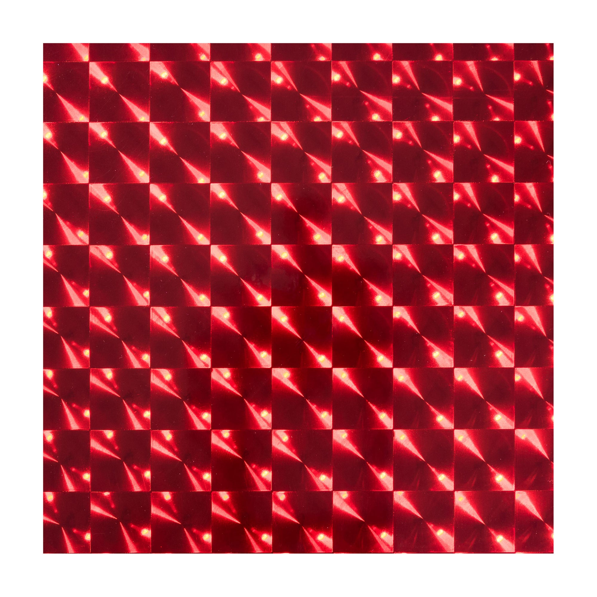 Red Mirror Multi-Lens (25mm) Decorative Film | Canal Plastics Center